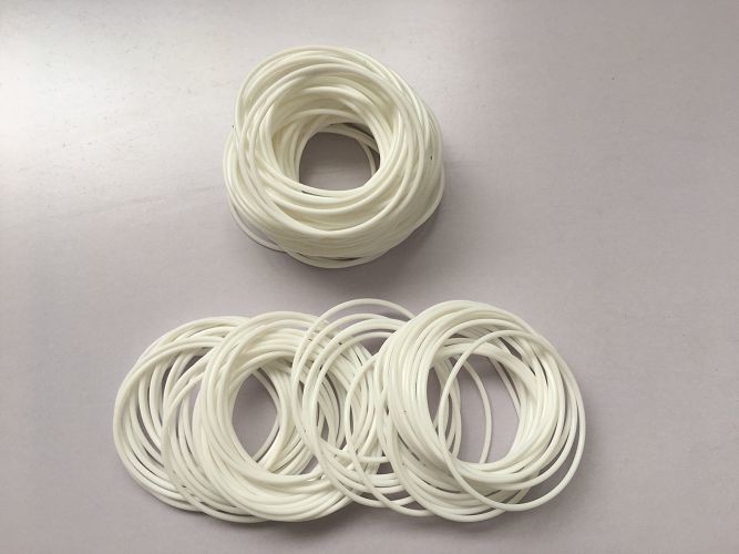 Food Safe FDA White Rubber O Rings For Cylindrical Surface Static Sealing